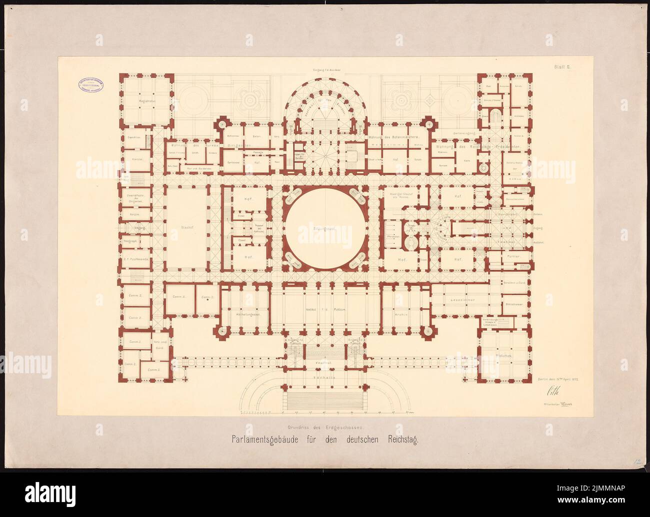 Berlin erster wettbewerb grundriss par exemple Banque de photographies et d’images à haute ...