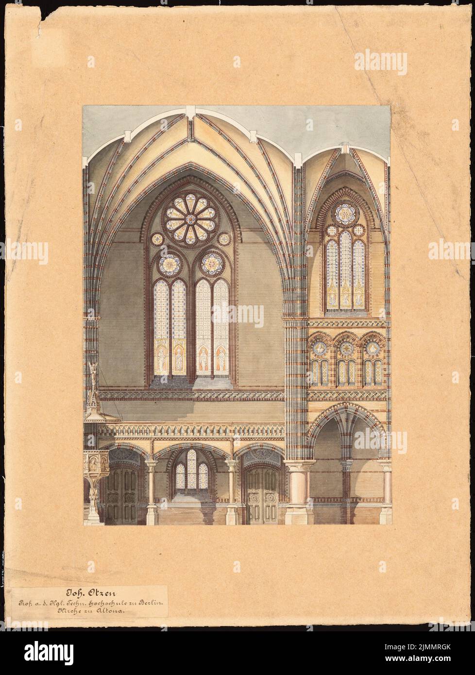 Otzen johannes 1839 1911 st johanniskirche Banque de photographies et d ...