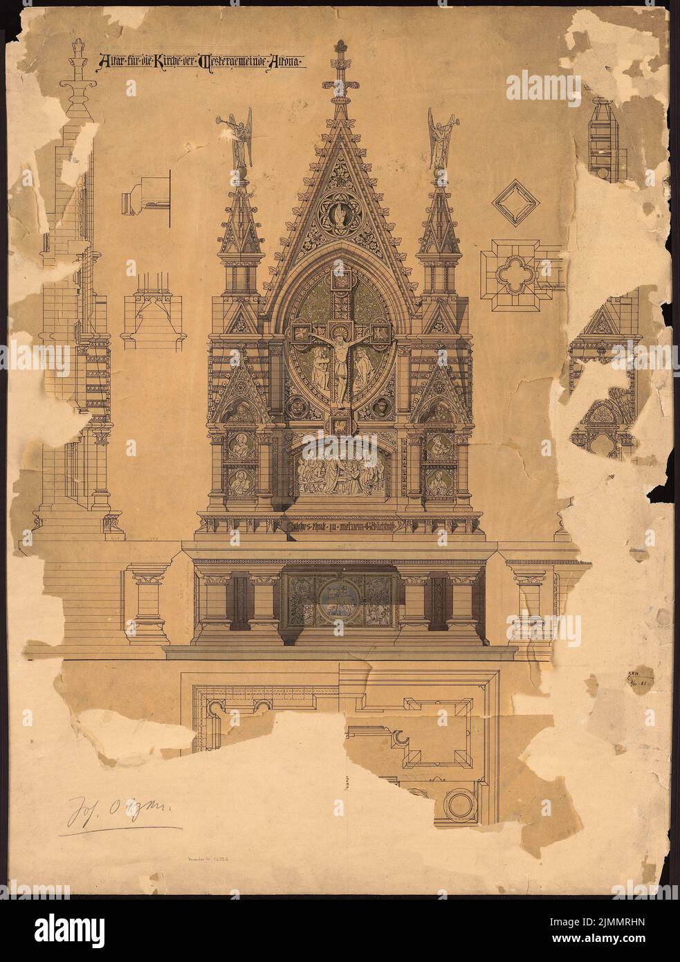 Otzen johannes 1839 1911 st johanniskirche Banque de photographies et d ...
