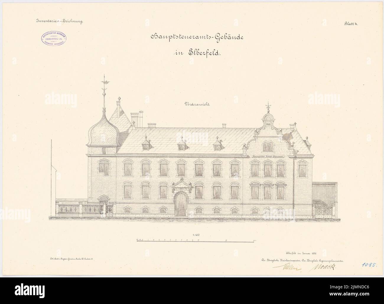 Elberfeld aufriss vorderansicht 1 Banque de photographies et d’images à ...