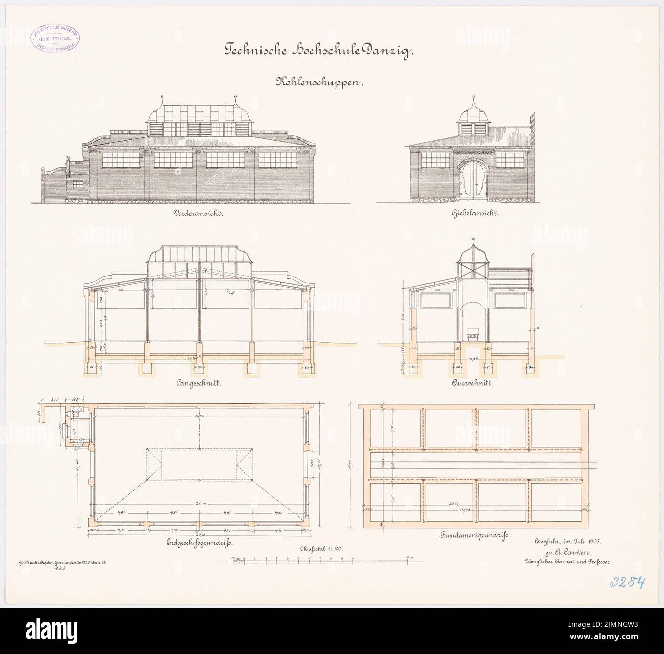 Eggert Hermann (1844-1920), Université technique de Danzig. Balances à ...