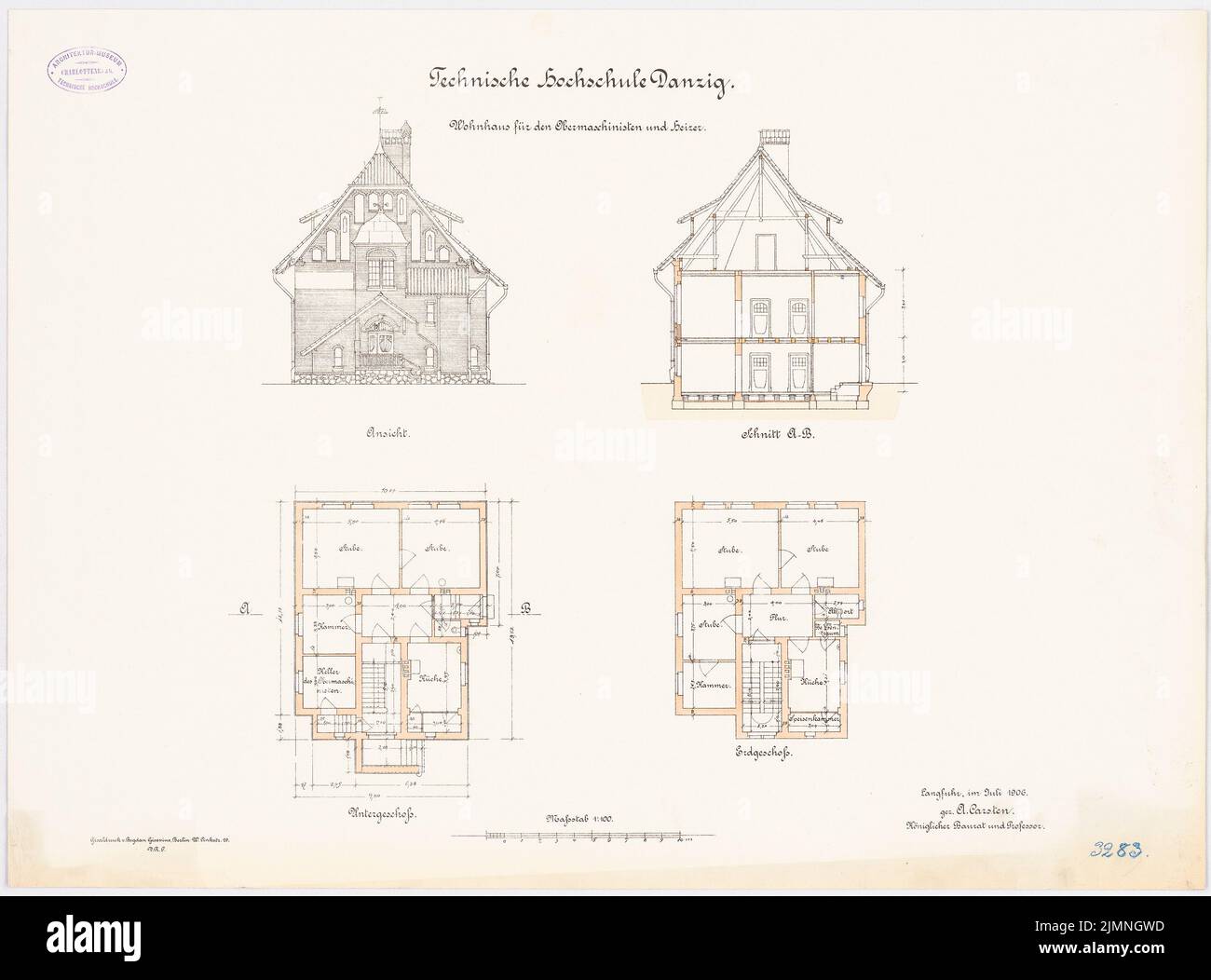 Eggert Hermann (1844-1920), Université technique de Danzig. Maison pour ...