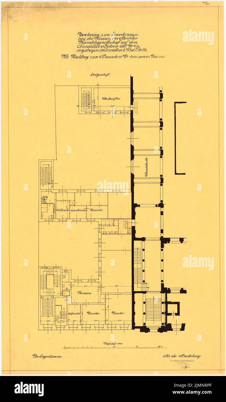 Berlin erweiterung grundriss par exemple 1 Banque de photographies et d’images à haute ...