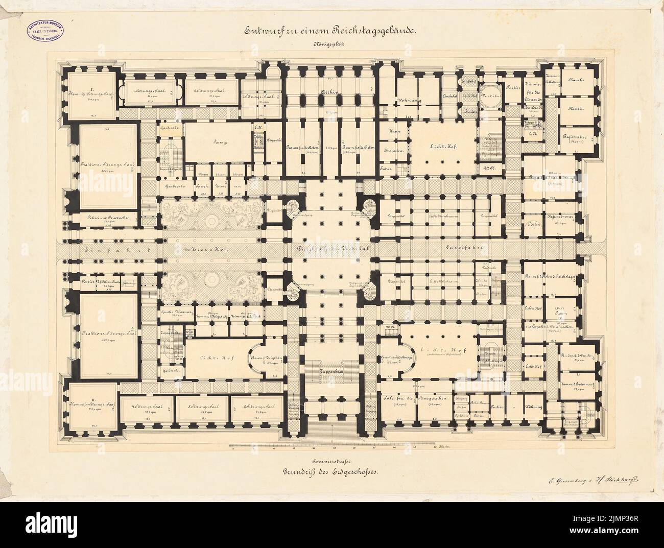 Berlin zweiter wettbewerb grundriss par exemple 1 Banque de photographies et d’images à haute ...