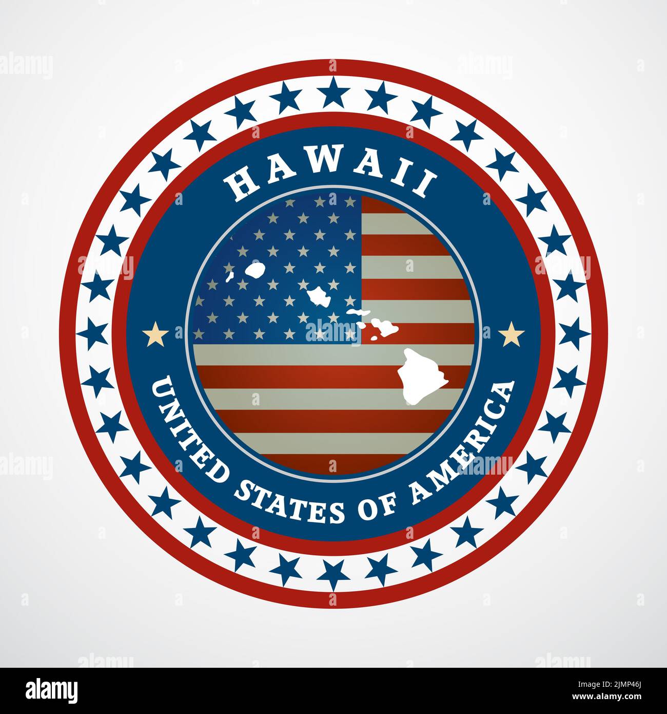 Hawaii map vector Banque de photographies et d’images à haute ...