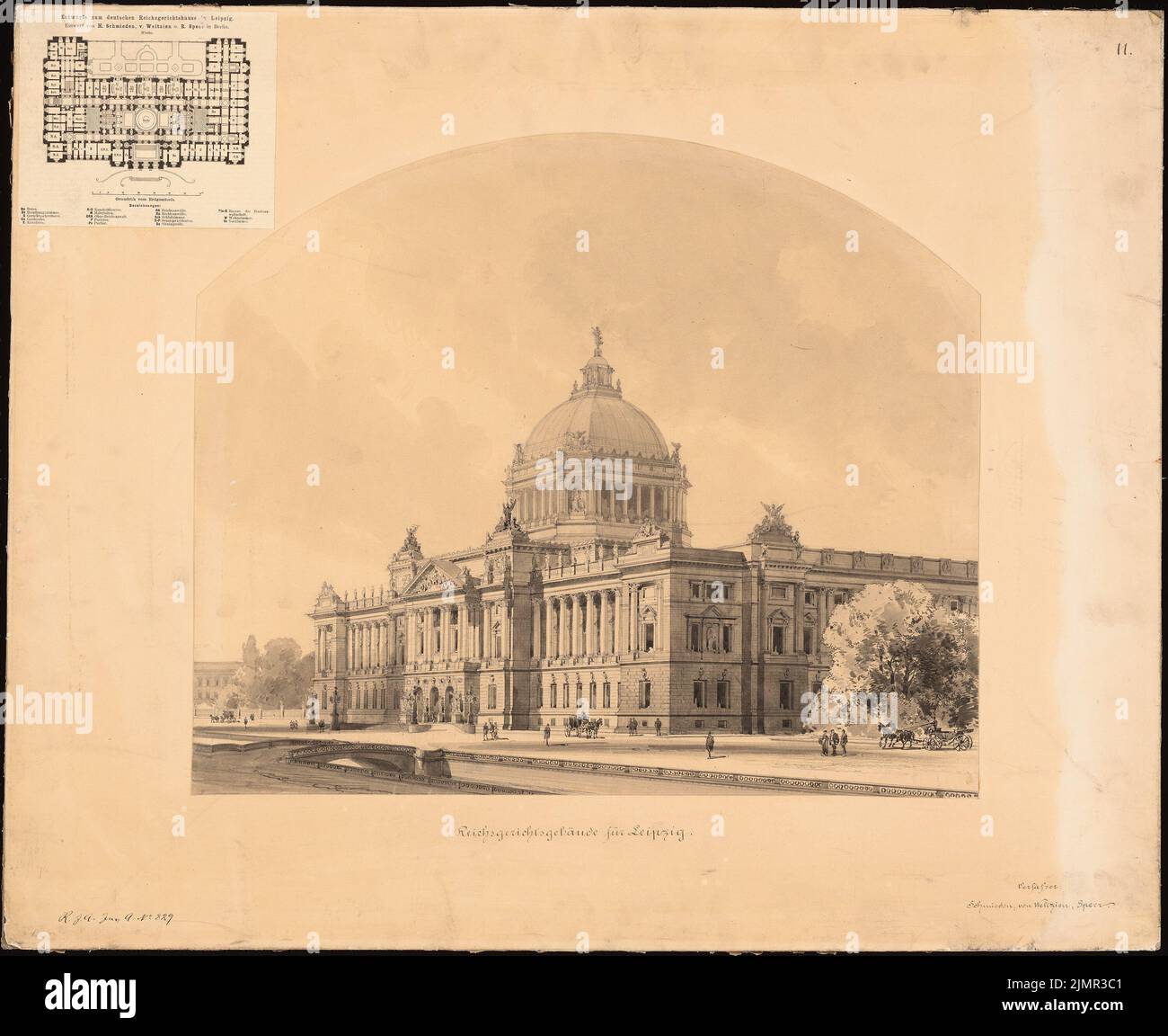 Forgeage, de Weltzin & Speer, Reichsgericht à Leipzig (1884) : vue en ...