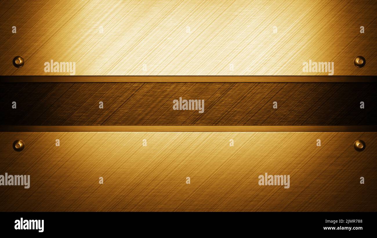 Gold brass brushed metal texture Banque de photographies et d’images à ...