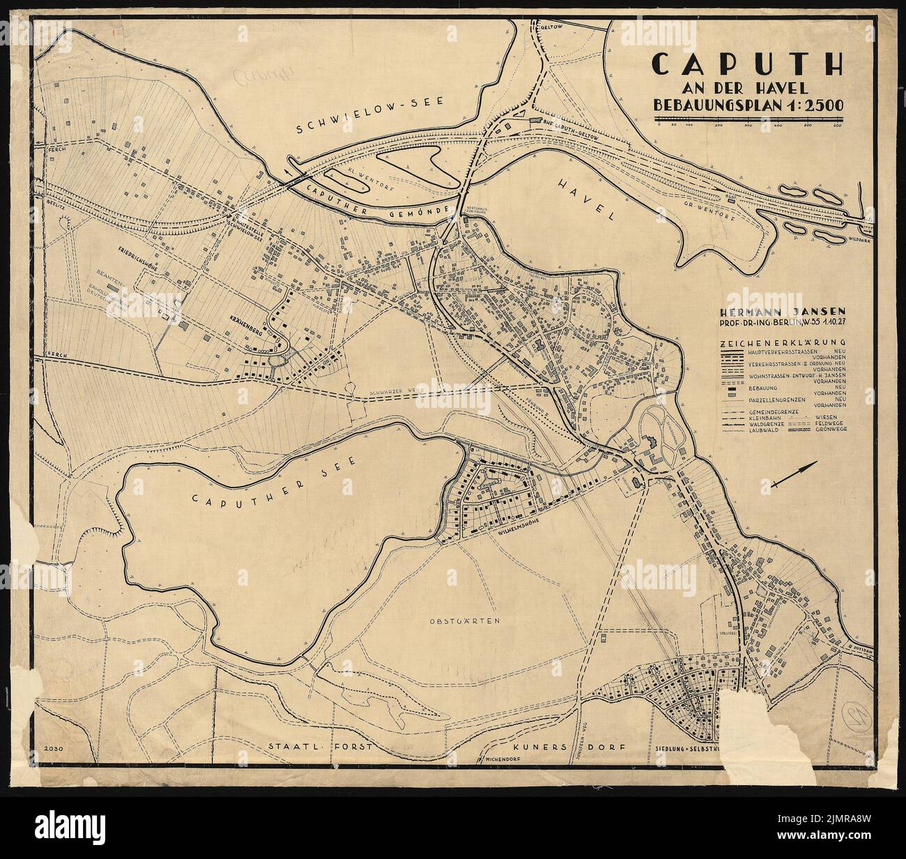 Ubersichtsplan et parzellierungsplan 1 Banque de photographies et d ...