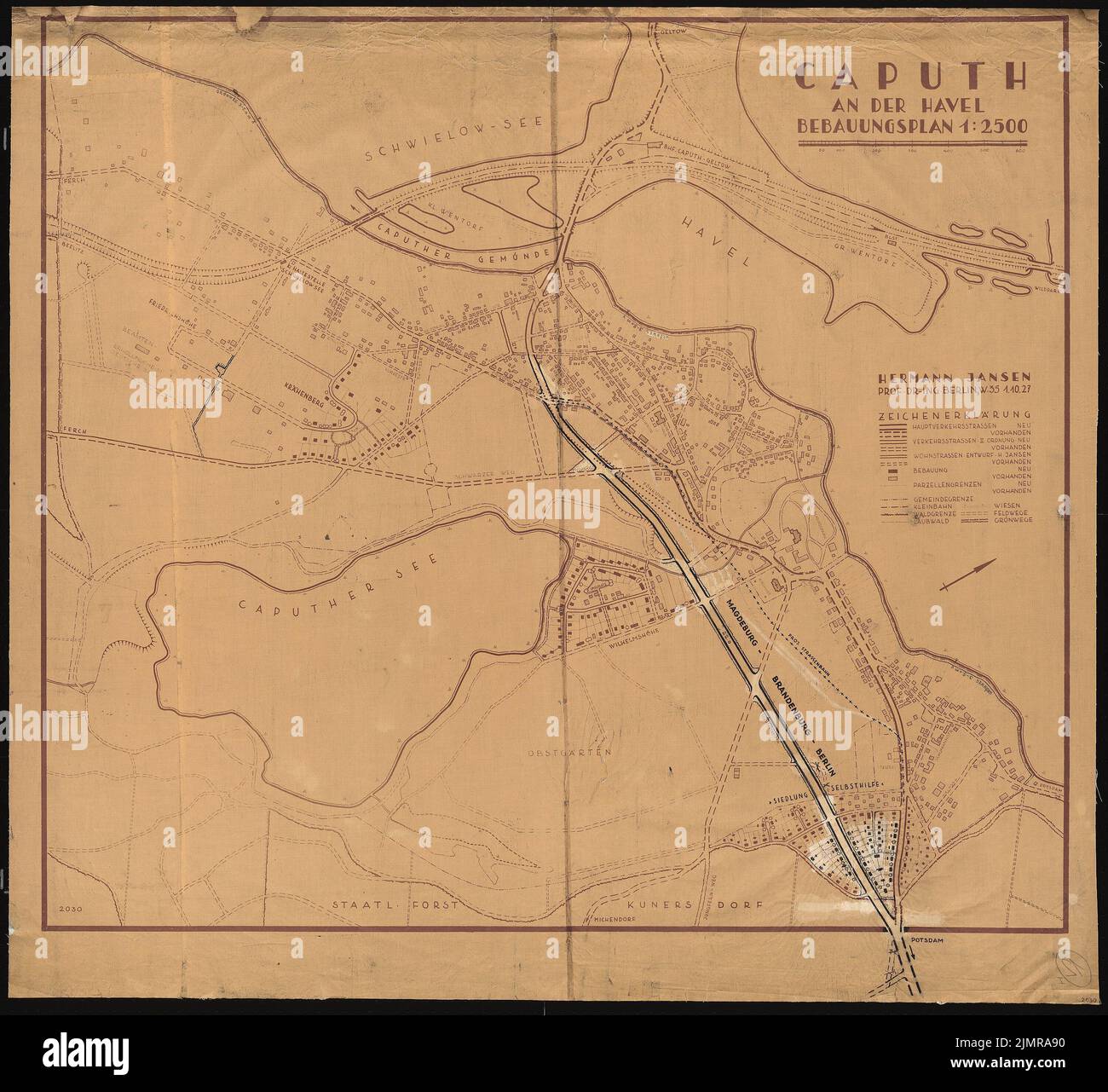 Ubersichtsplan et parzellierungsplan 1 Banque de photographies et d ...