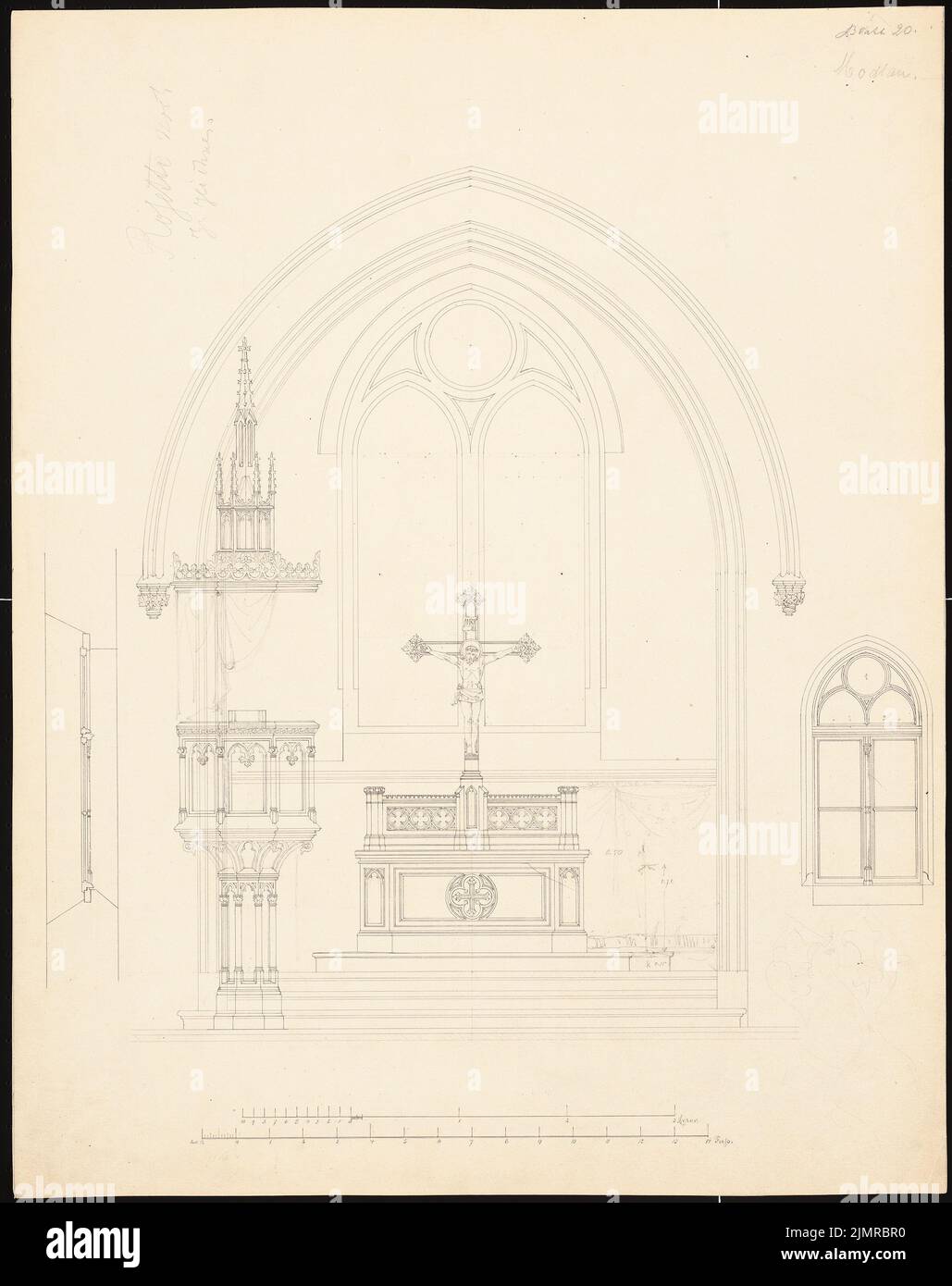 Lüdecke Carl Johann Bogislaw (1826-1894), Église évangélique de Modlau ...
