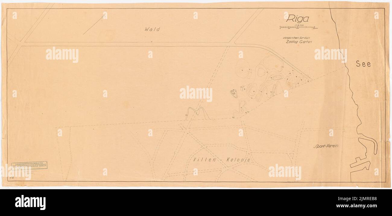 Jansen Hermann (1869-1945), plan de développement du site sur le ...