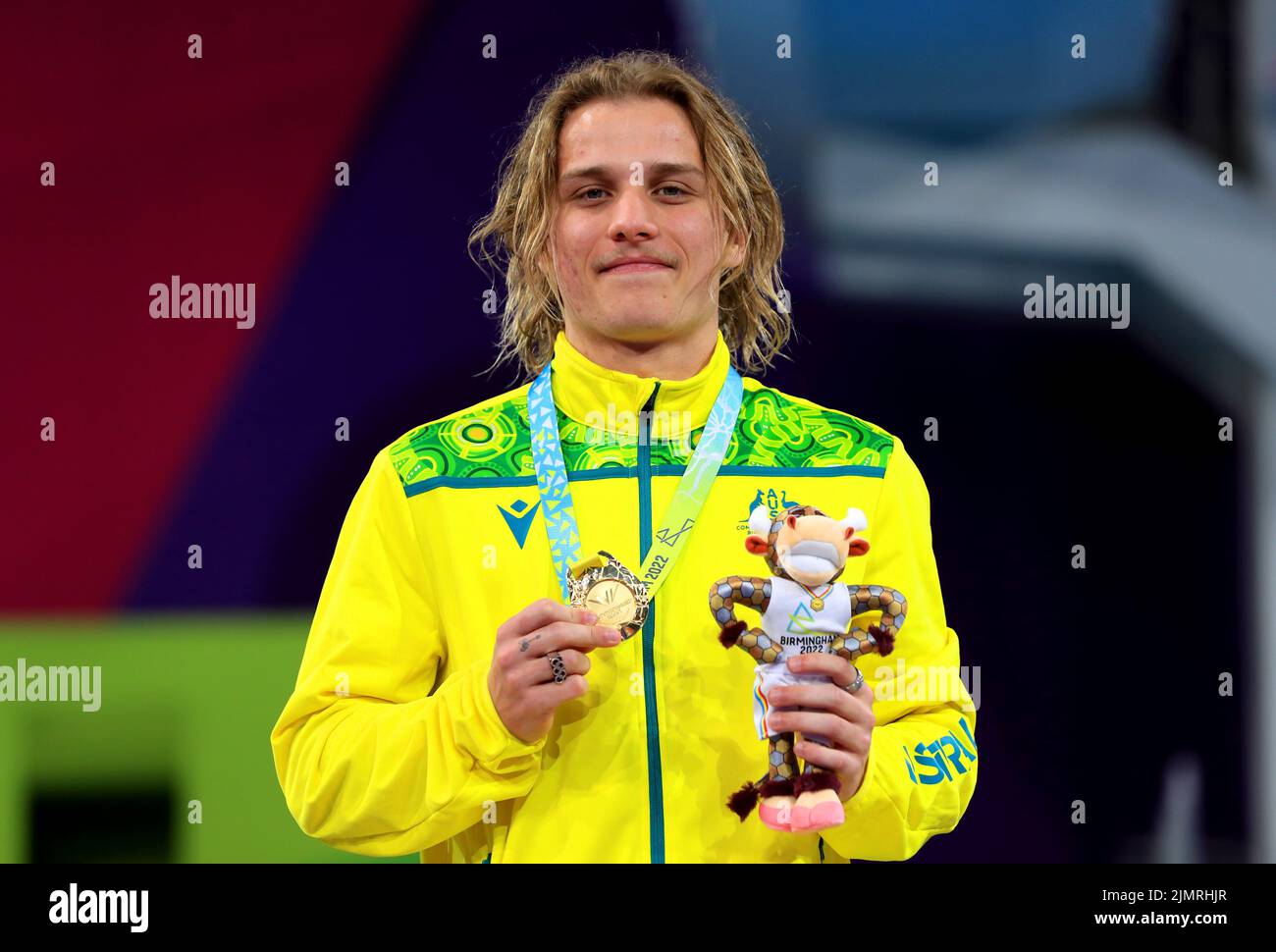 Le cassiel australien Emmanuel Rousseau célèbre avec sa médaille d'or ...