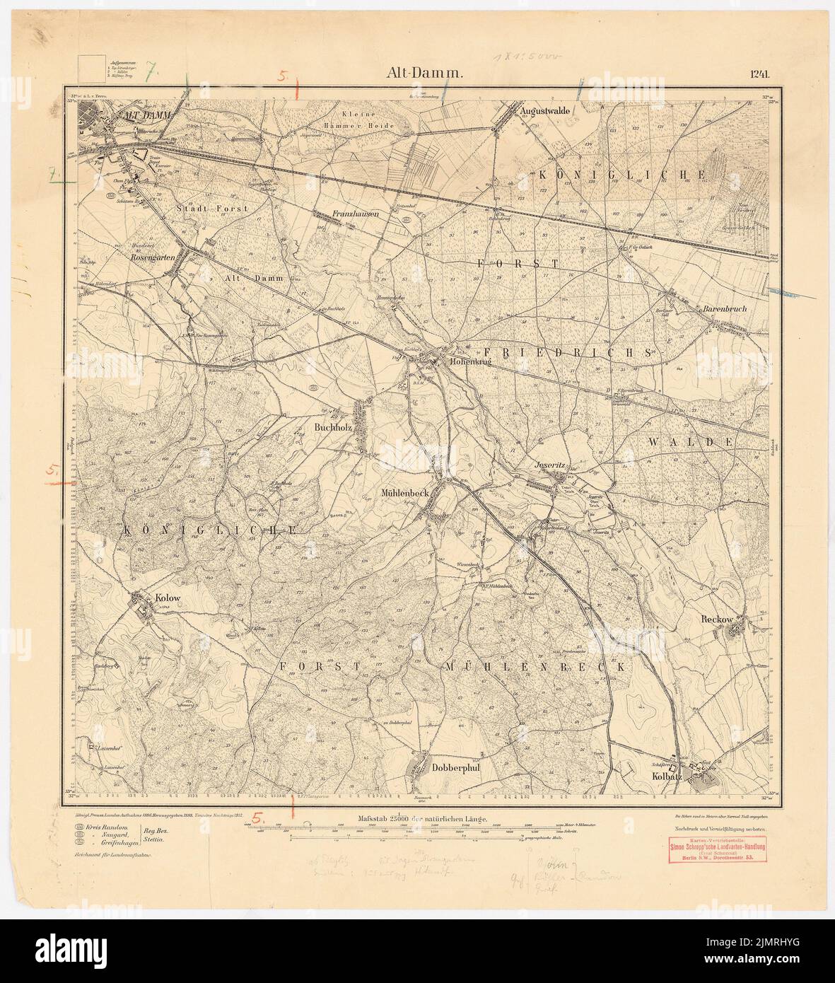 Jansen Hermann (1869-1945), planification régionale Stettin, Hökendorf ...
