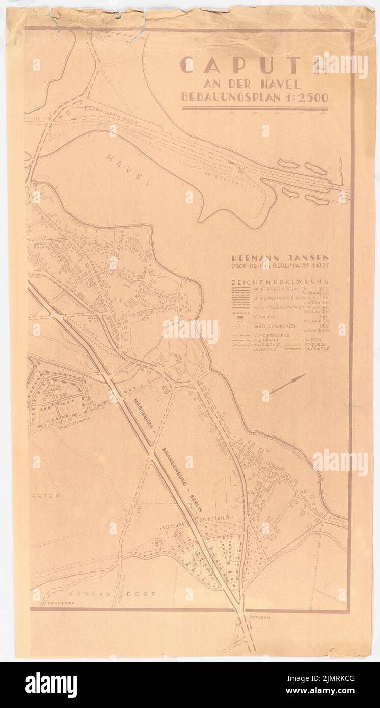 Ubersichtsplan et parzellierungsplan 1 Banque de photographies et d ...