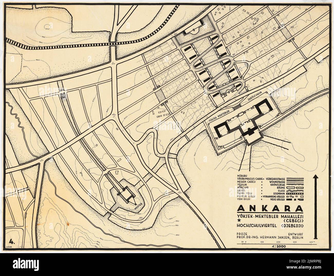 Jansen hermann 1869 1945 gesamtbebauungsplan Banque de photographies et ...