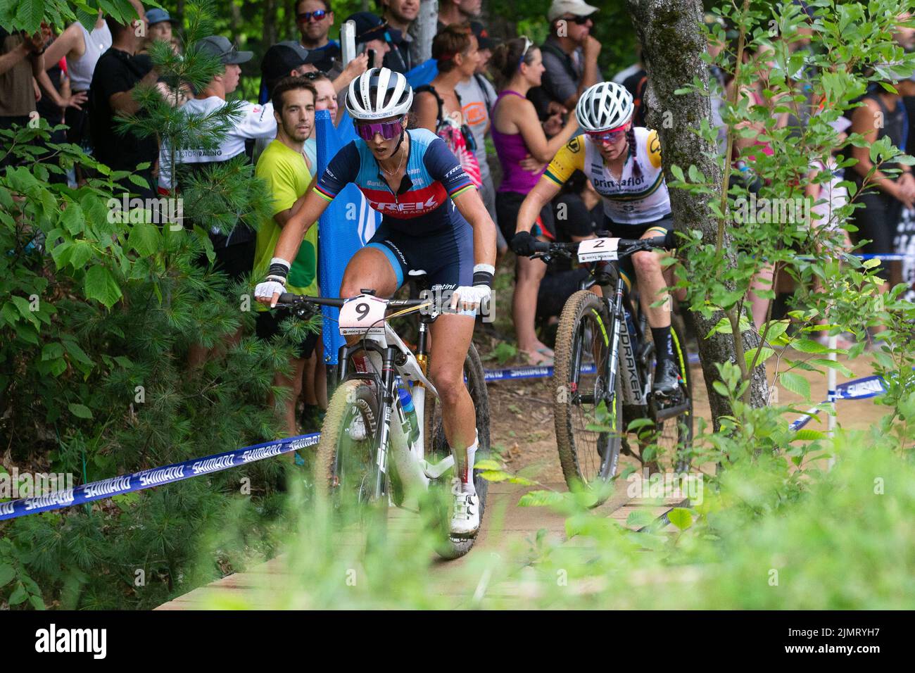Beaupre, Québec, Canada. 07 août 2022: Yolanda Neff de Suisse (9) en ...