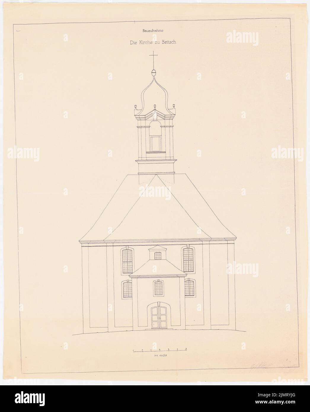 Beitsch denkmalpflege bauaufnahme aufriss ansicht eingangsseite 1 ...