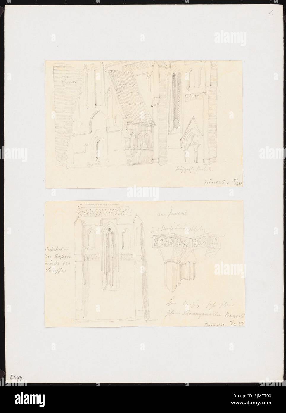 Friedrich august stuler 1800 1865 kirche Banque de photographies et d ...
