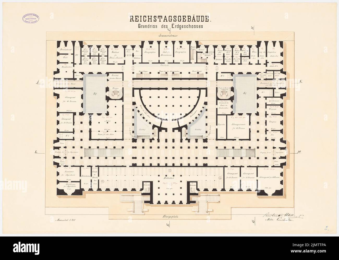 Berlin erster wettbewerb grundriss par exemple Banque de photographies et d’images à haute ...