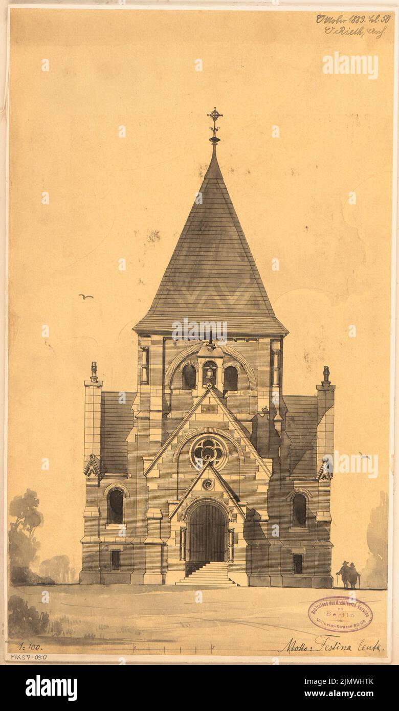 Rieth otto 1858 1911 friedhofskapelle Banque de photographies et d ...