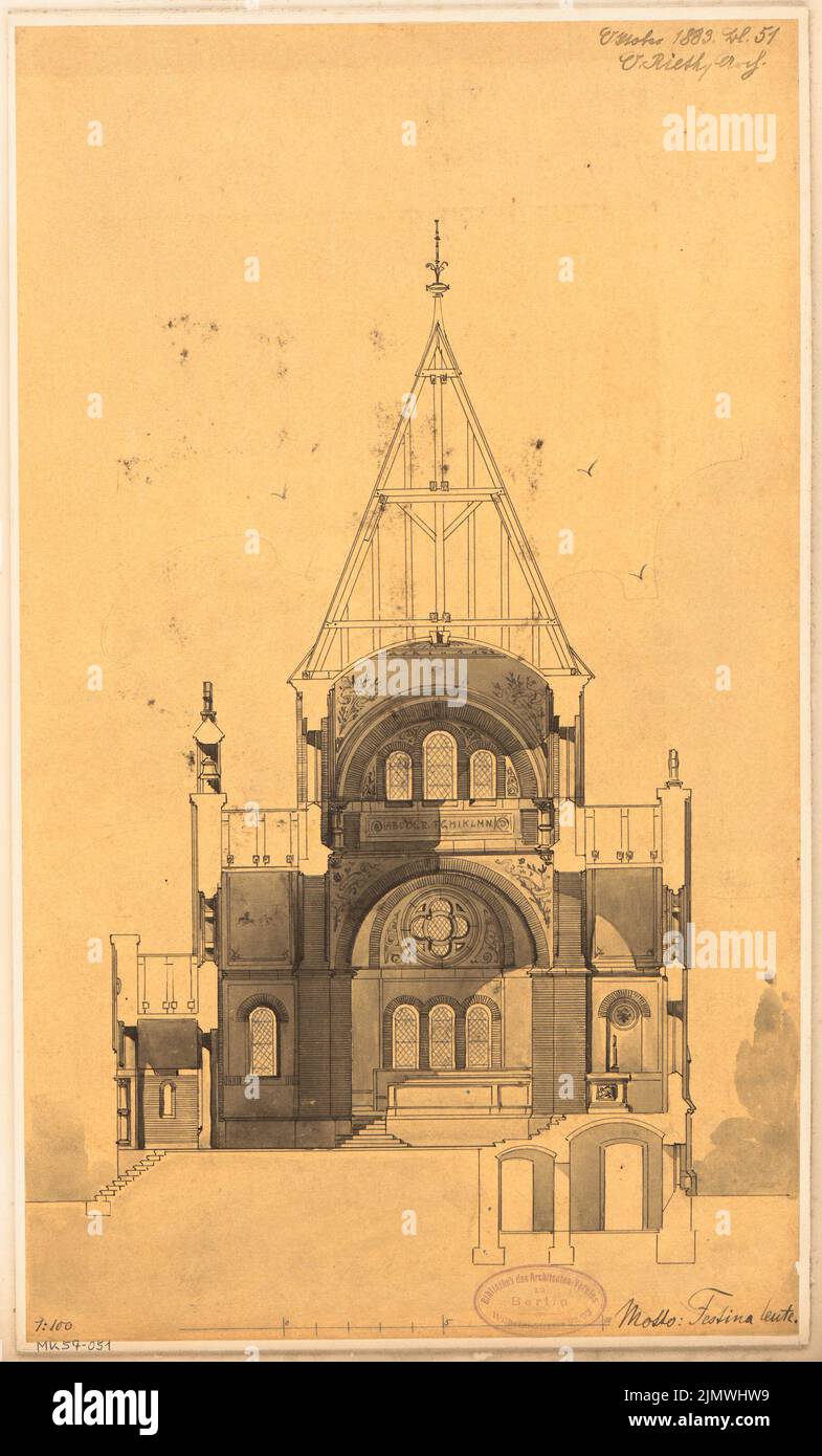 Rieth otto 1858 1911 friedhofskapelle Banque de photographies et d ...