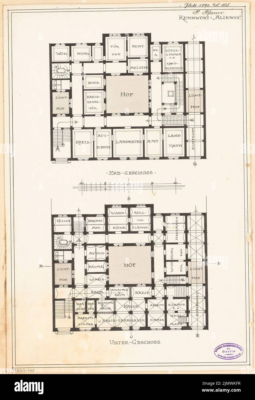 Pfann paul 1860 1919 landratsamt kreishaus Banque de photographies et d ...