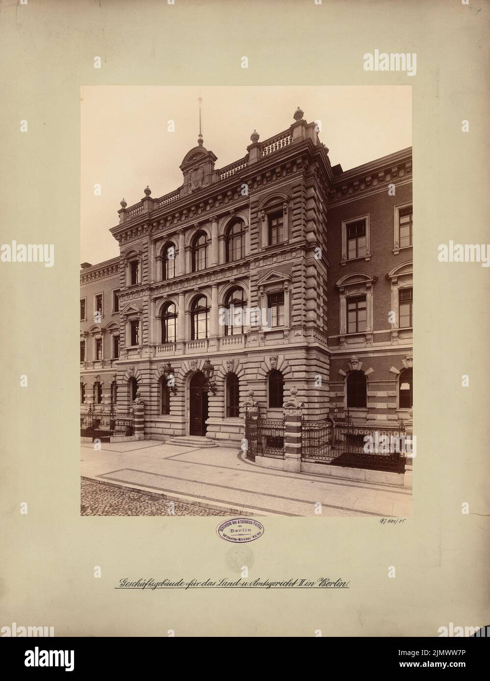 Berlin mittelrisalit photo auf karton photo bz f 09 Banque de ...