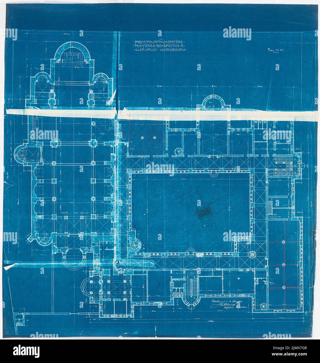 Clerf clervaux grundriss erdgeschoss 1 Banque de photographies et d ...