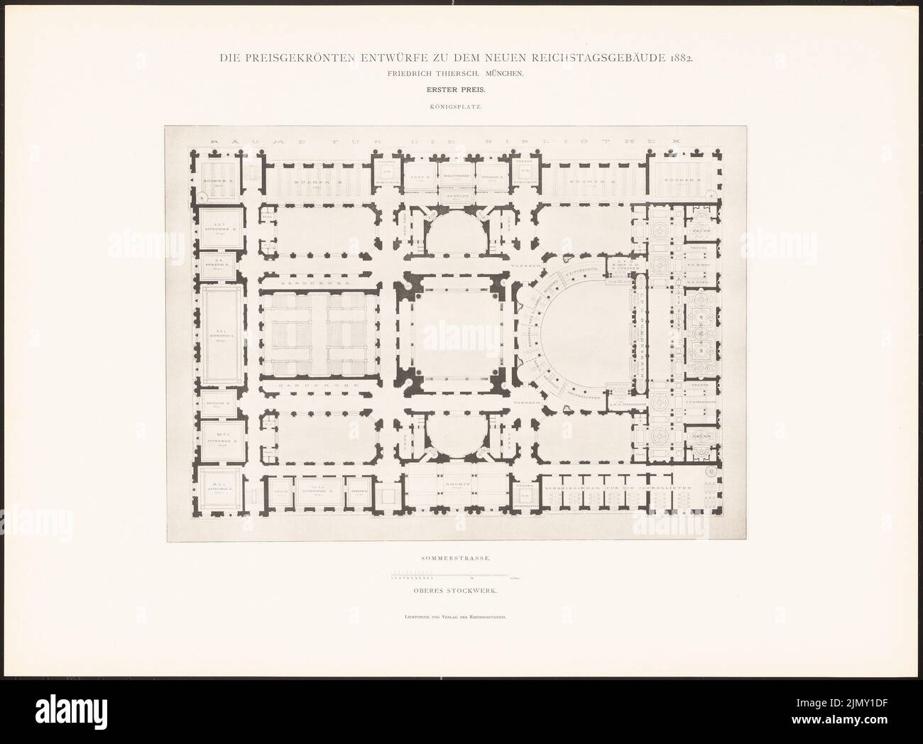 Thiersch Friedrich von (1852-1921), les dessins fournis pour le nouveau ...