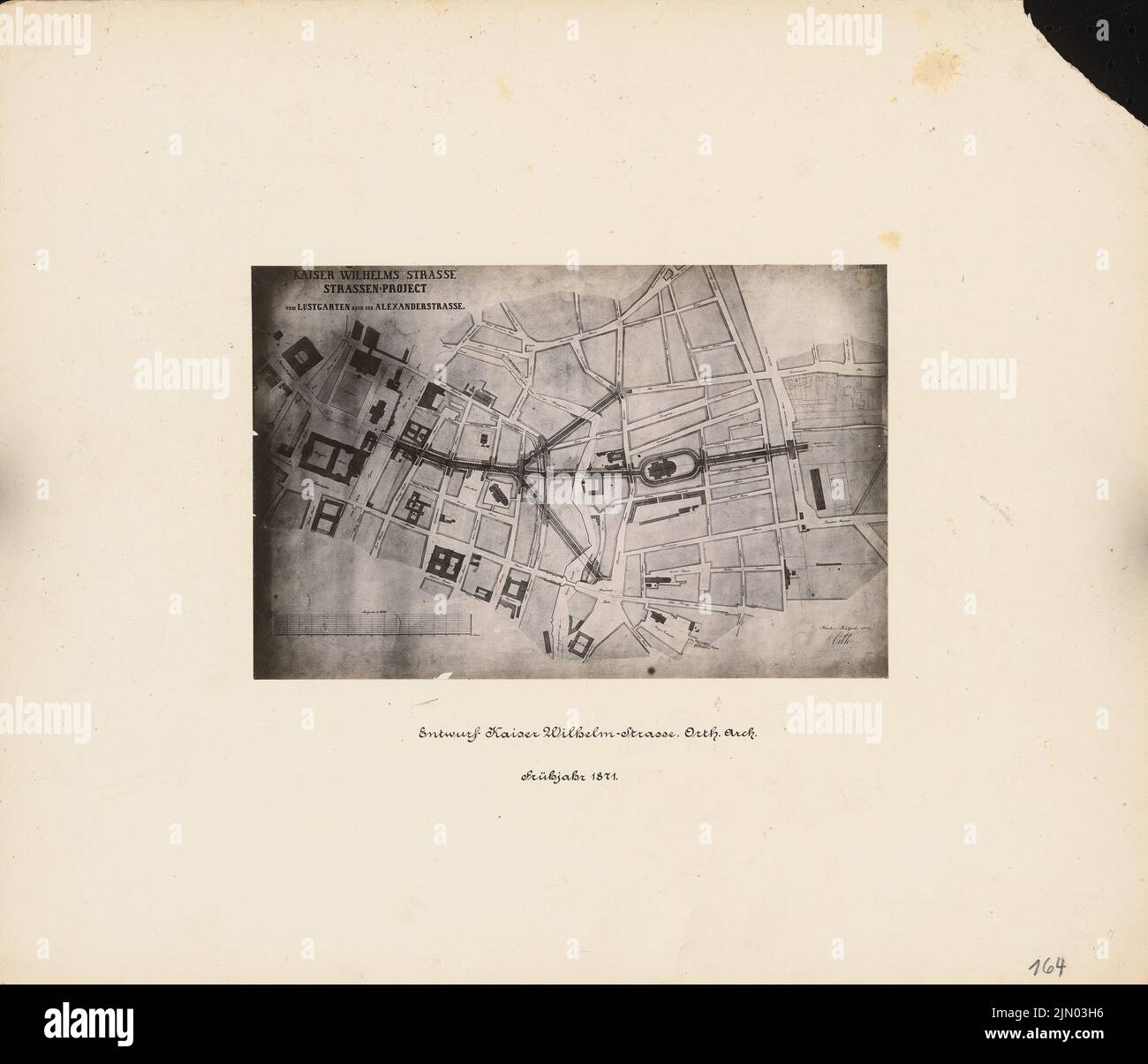 Durchbruch der kaiser wilhelm strasse à berlin 1871 Banque de ...