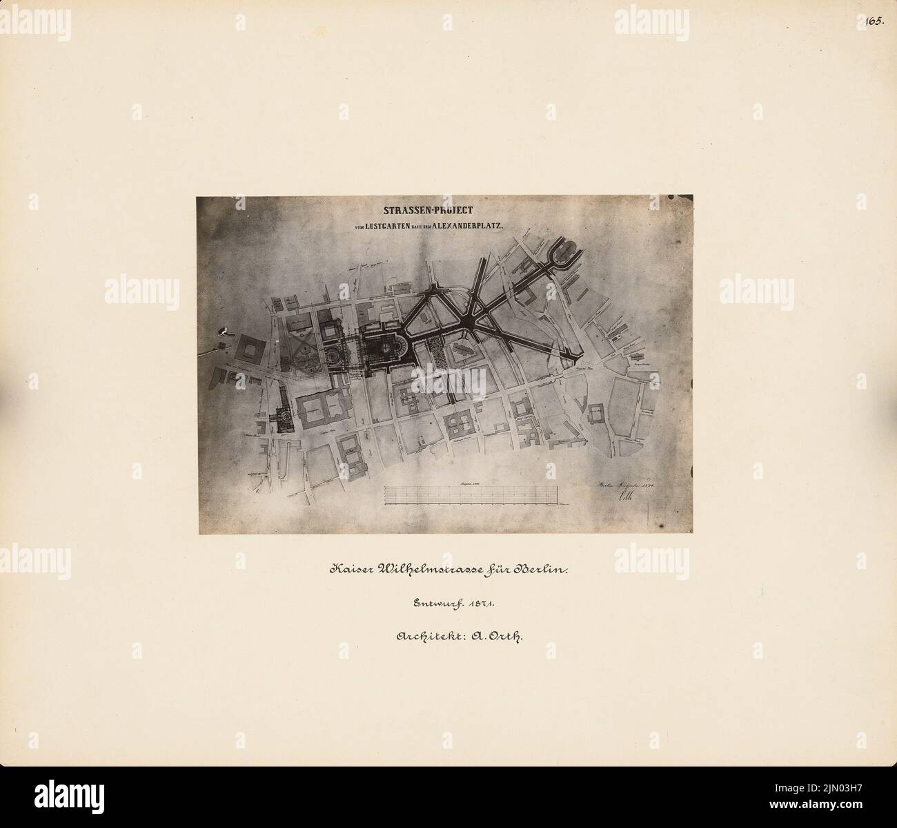 Durchbruch der kaiser wilhelm strasse à berlin 1871 Banque de ...