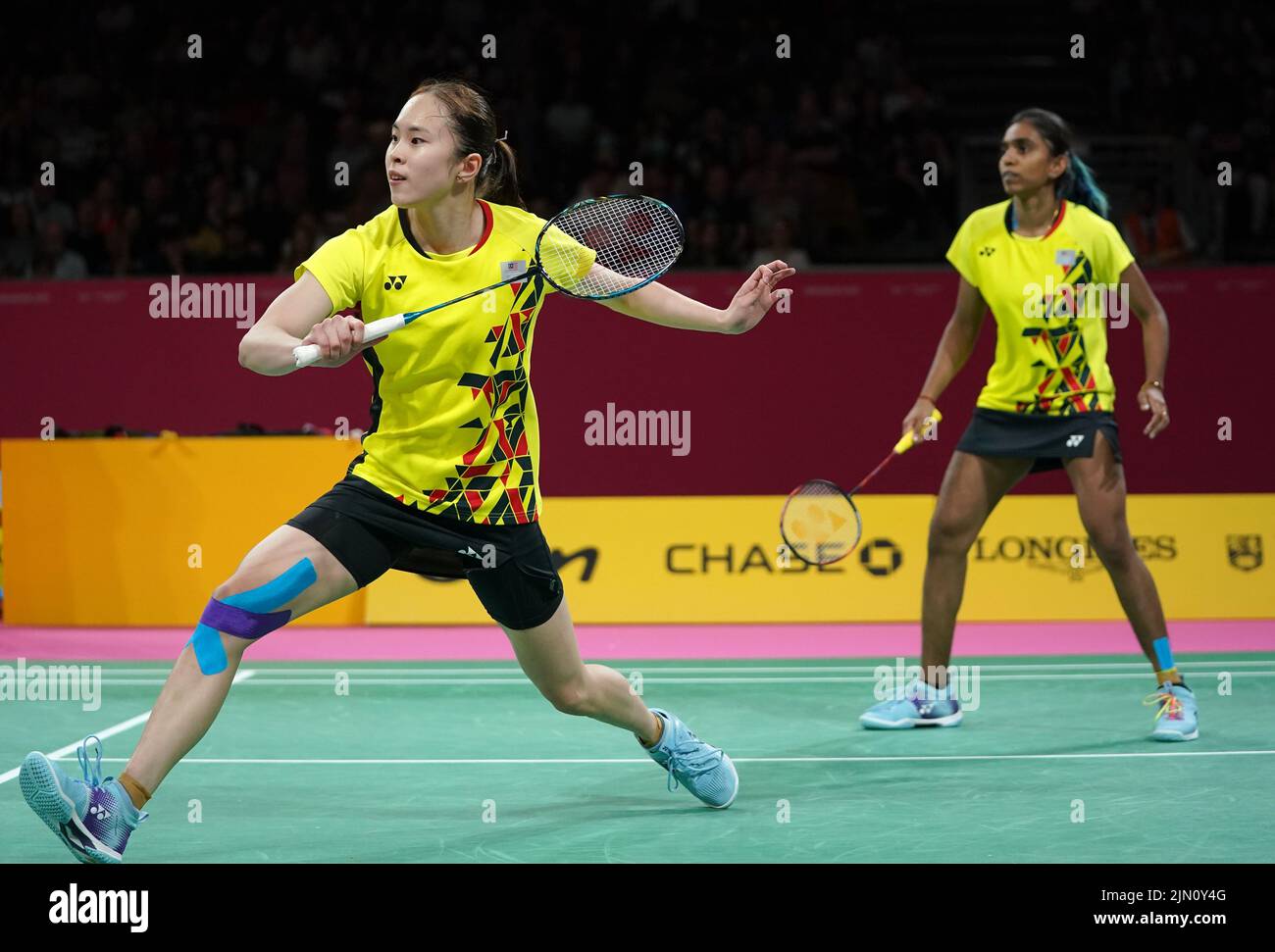 Koong le PEarly Tan en Malaisie et Muralitharan Thinaah lors du match ...