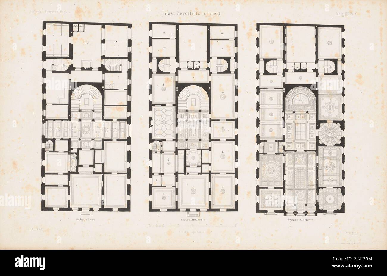 1863 grundriss par exemple Banque de photographies et d’images à haute ...