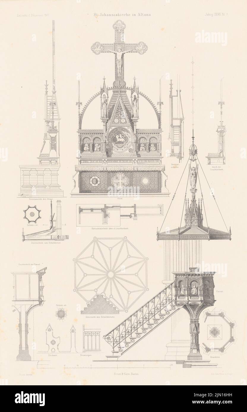 Otzen johannes 1839 1911 st johanniskirche Banque de photographies et d ...