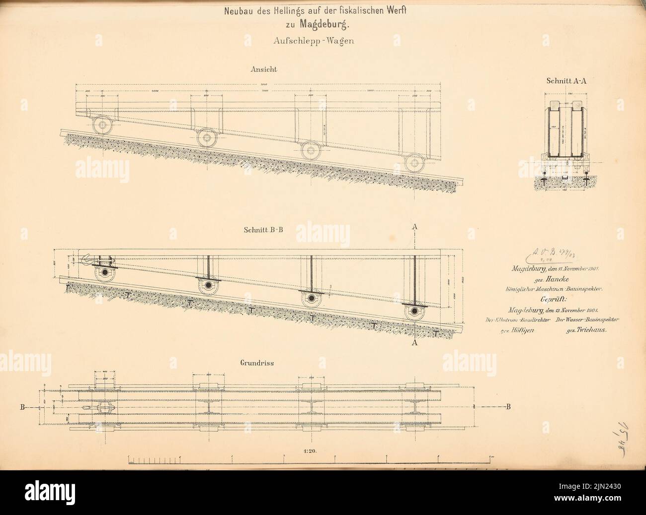Nn helling auf der fiskalischen werft Banque de photographies et d ...