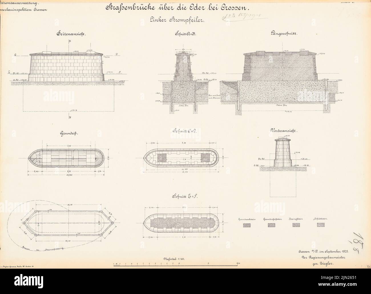 Crossen oder linker strompfeiler Banque de photographies et d’images à ...