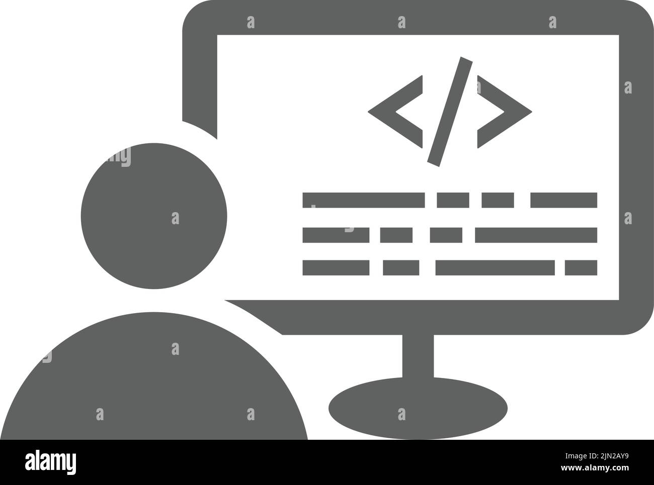 Vector de icono de programador vectores Banque de photographies et d ...