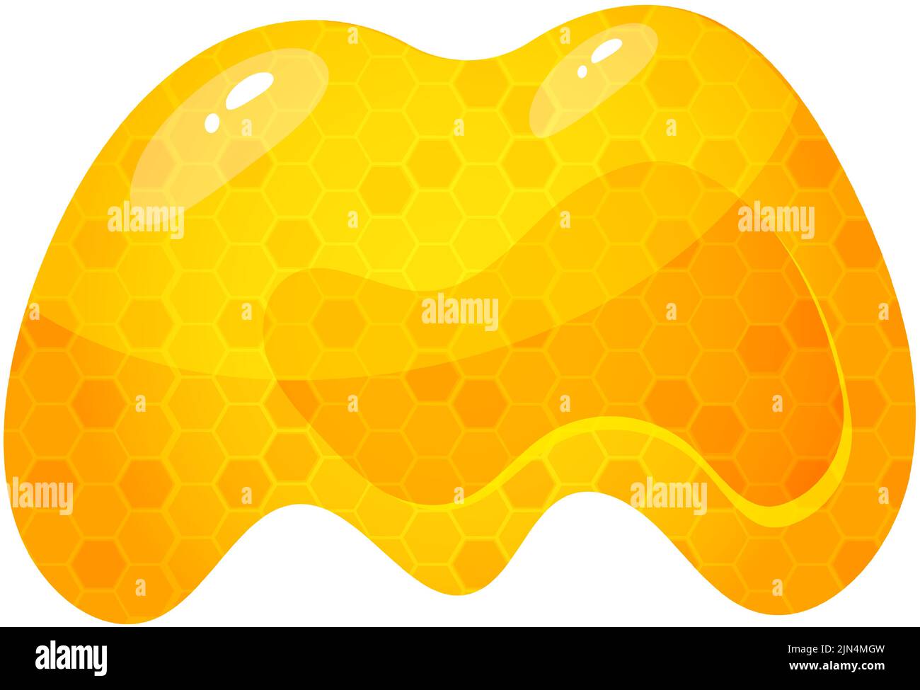 Police douce au miel. Lettre de dessin animé miel liquide, police ...