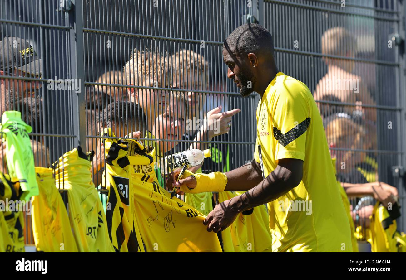Firo: 9 août 2022, football, 1st Bundesliga, saison 2022/2023, BVB ...