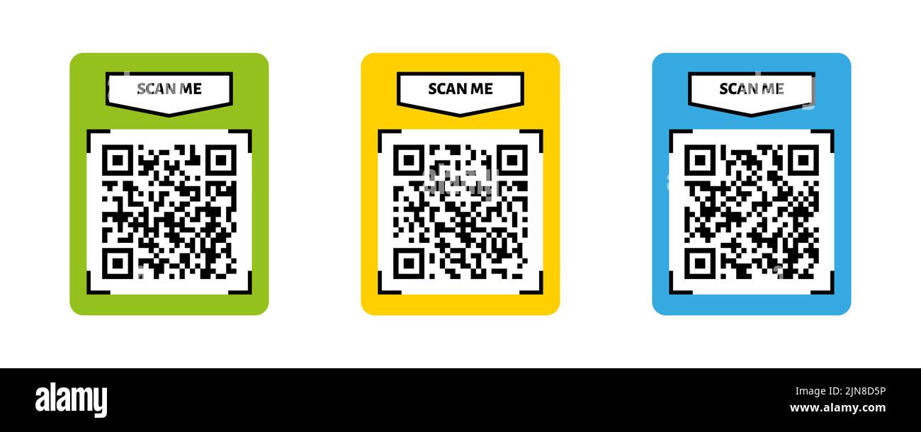 Scannez Moi La Conception Du Code Qr Code Qr Pour Le Paiement Transfert De Texte Avec Le
