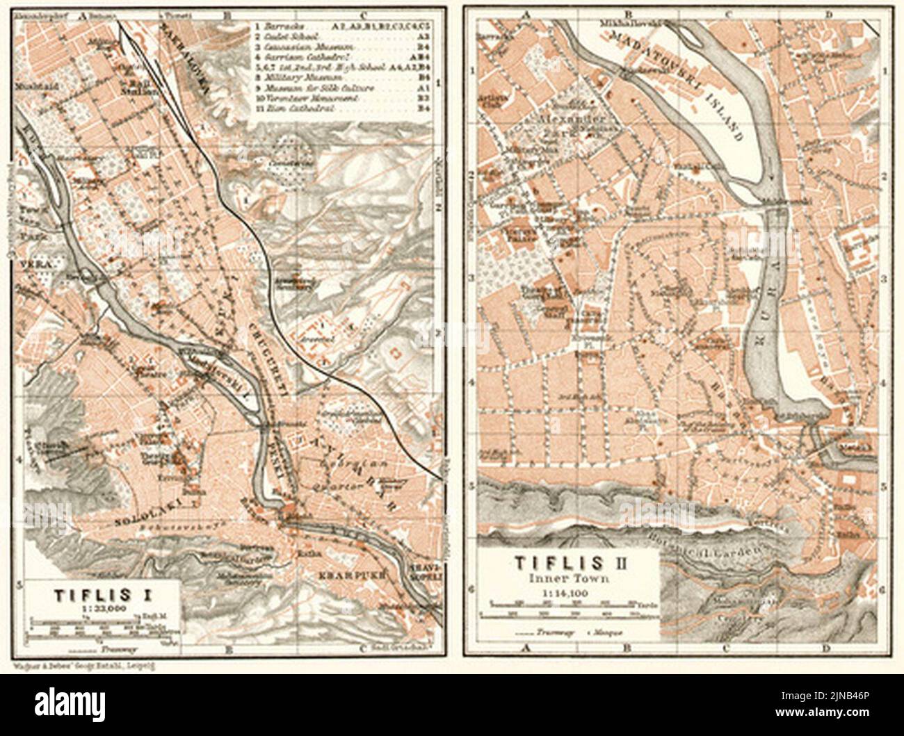 Historic map of leipzig Banque de photographies et d’images à haute ...