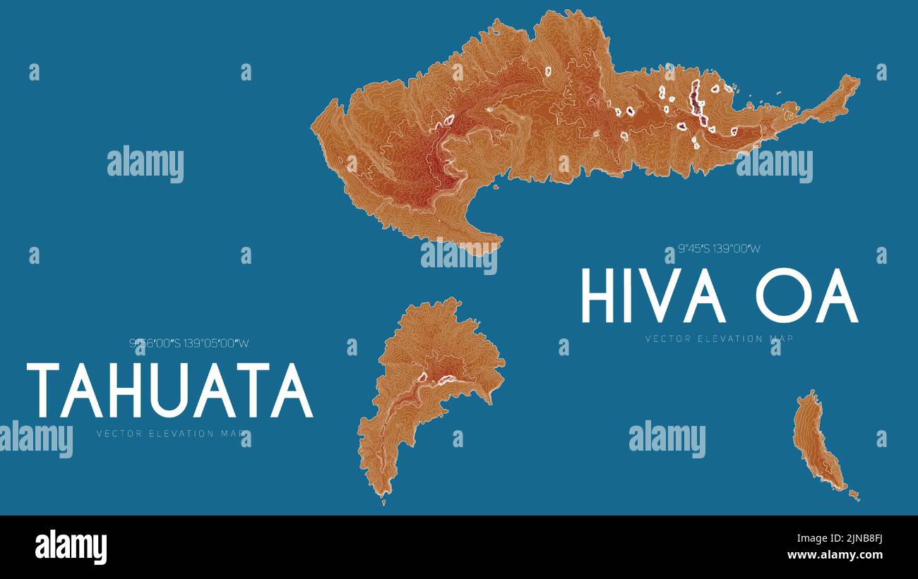 Tahuata map Banque de photographies et d’images à haute résolution - Alamy