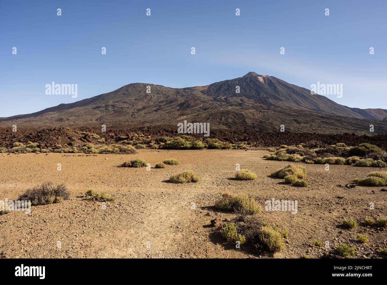 Vue générale sur le volcan El Teide à Ténérife. Les principaux points d ...
