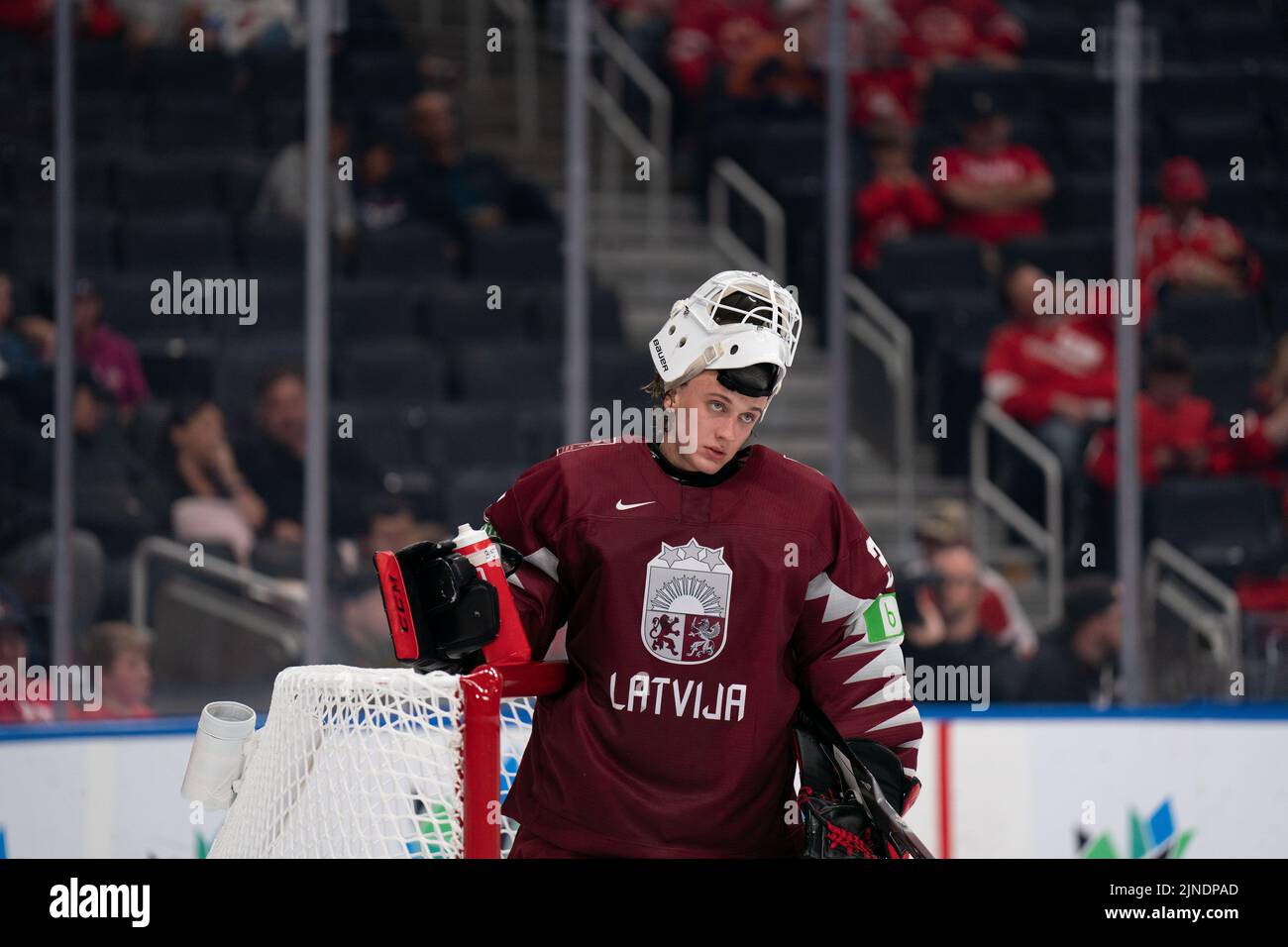 Edmonton, Alberta, Canada. 10th août 2022. PATRIKS BERZINS (35) de ...
