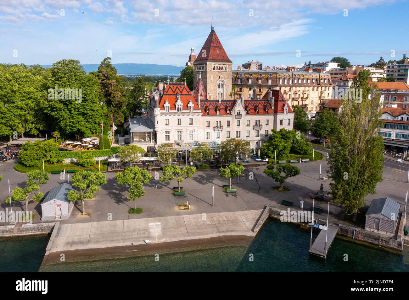 Ouchy castle Banque de photographies et d’images à haute résolution - Alamy