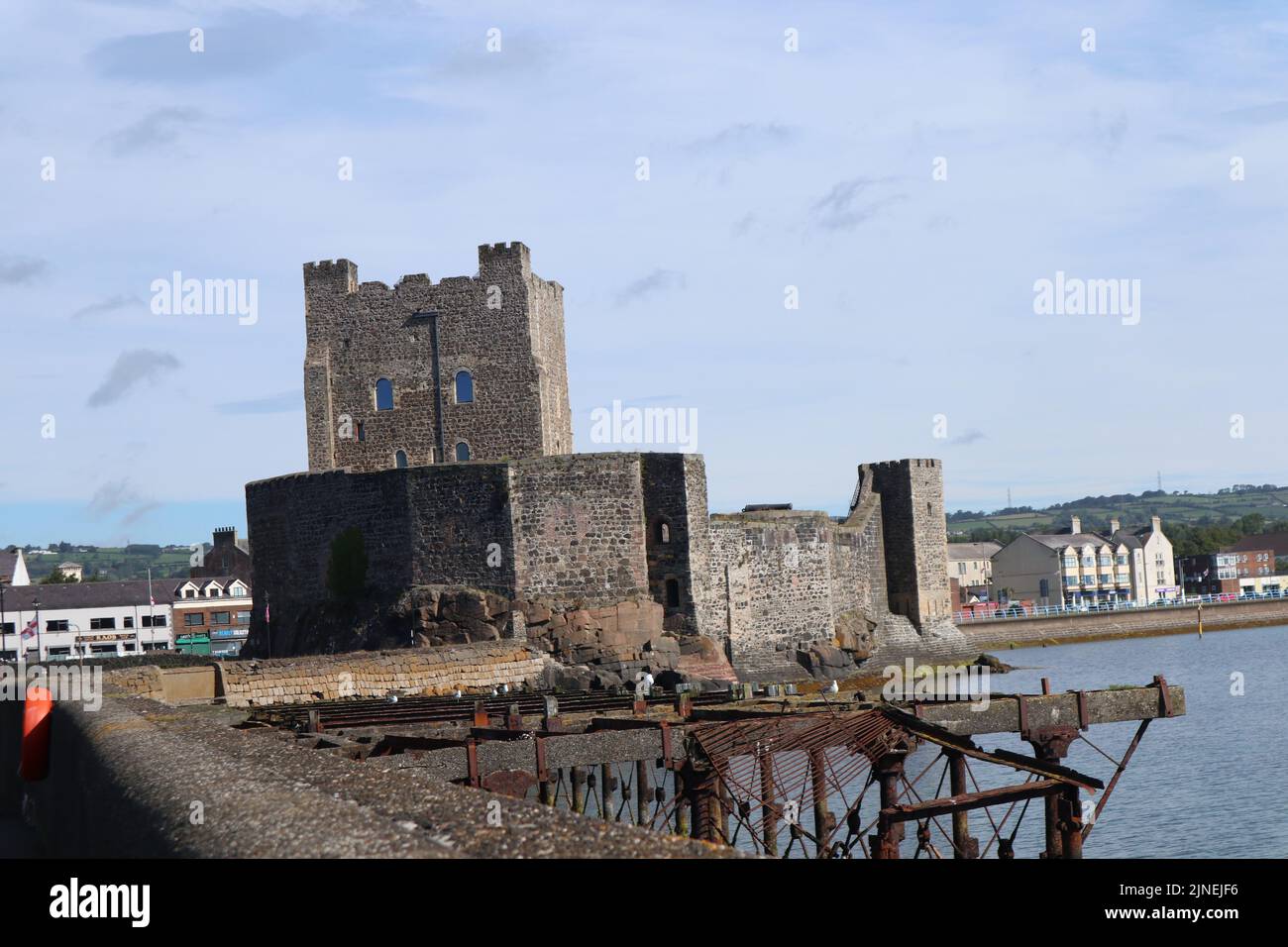 Château de Carrickfergus, un château de l'époque normande en Irlande du Nord Photo Stock - Alamy
