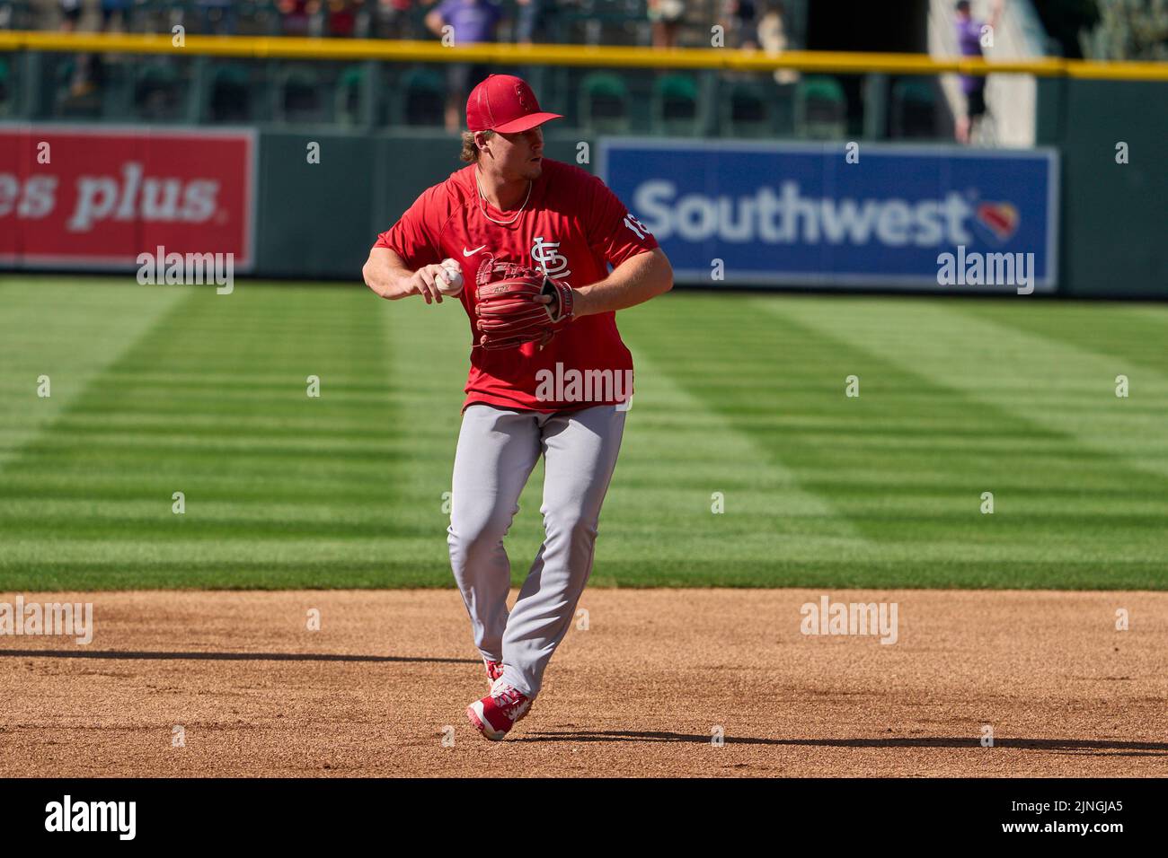 10 août 2022: L'infieleur de Saint Louis Nolan Gorman (16) avant le ...