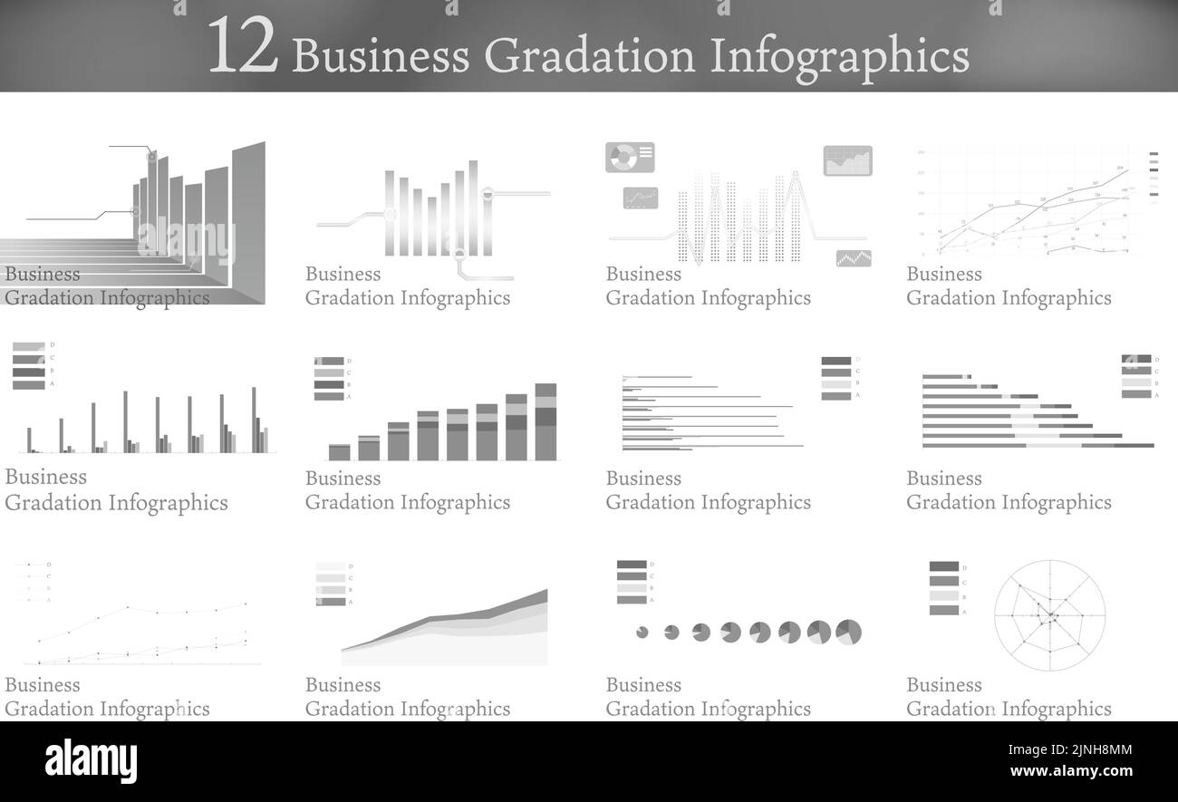 Types of chart Banque d'images vectorielles - Alamy