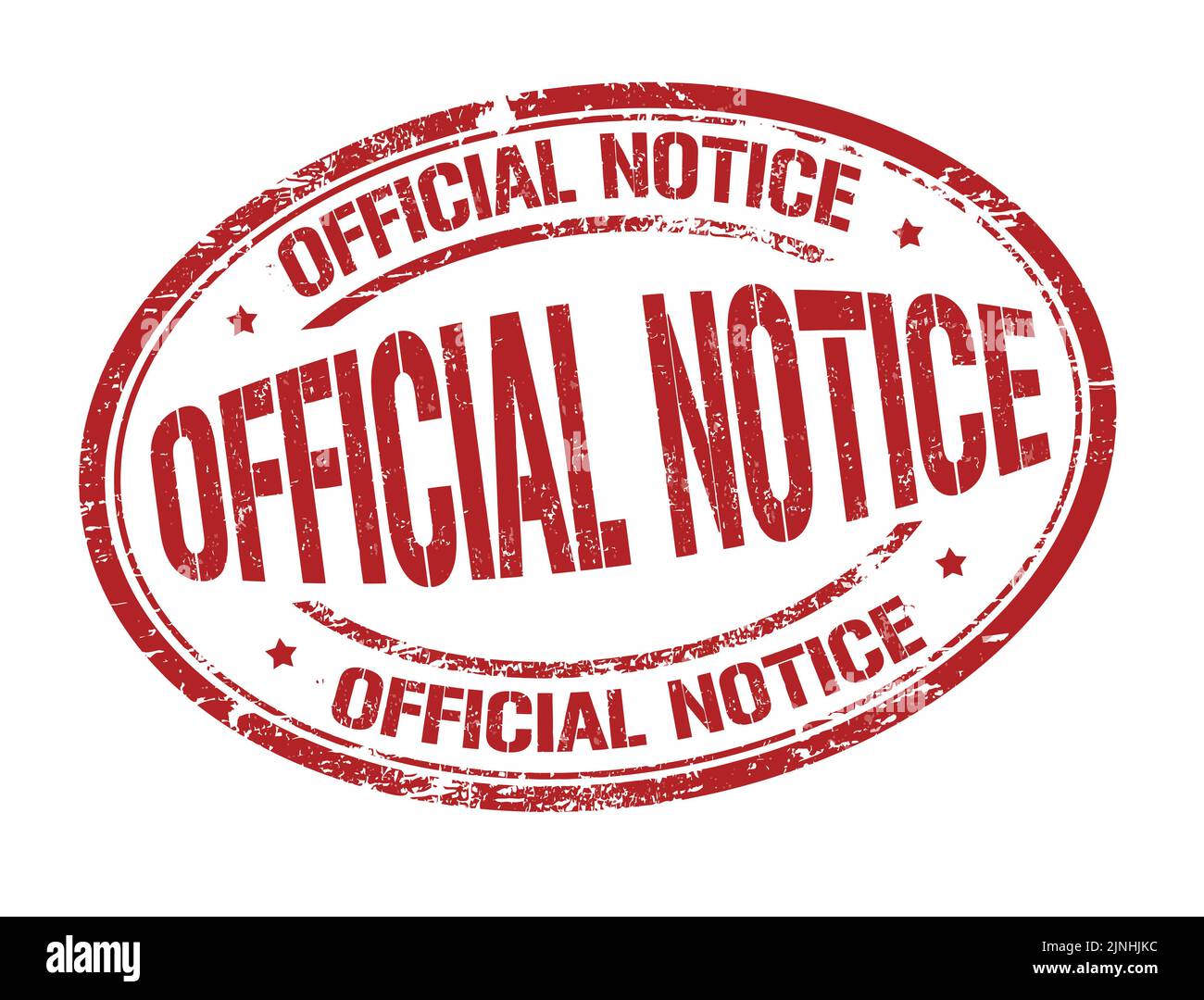 Lettre de notification officielle Banque d'images détourées - Alamy