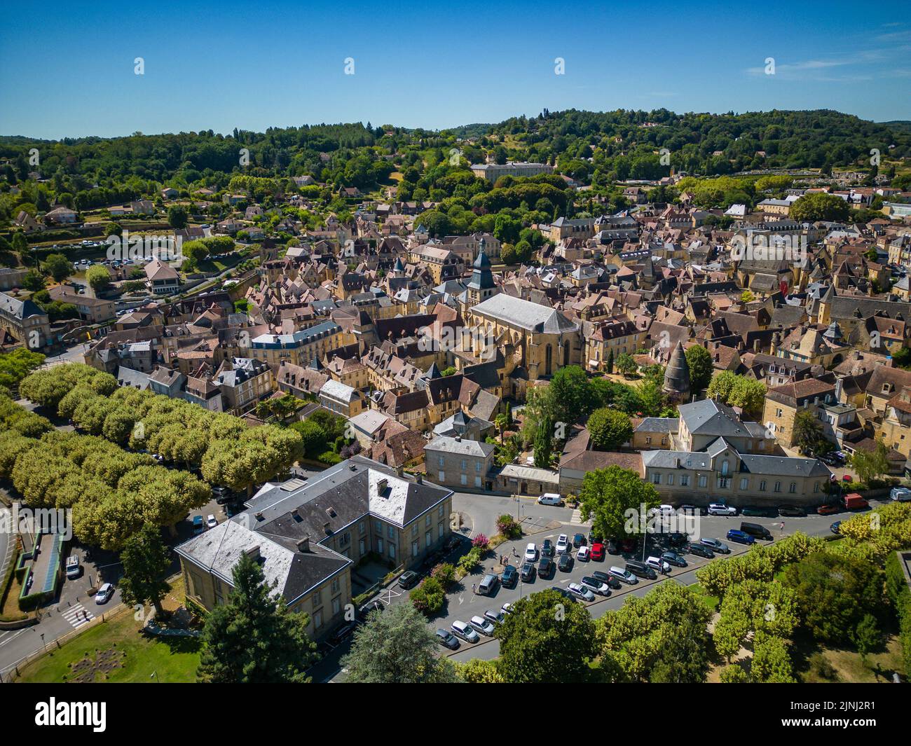 Sarlat la canéda vue aérienne Banque de photographies et d’images à ...